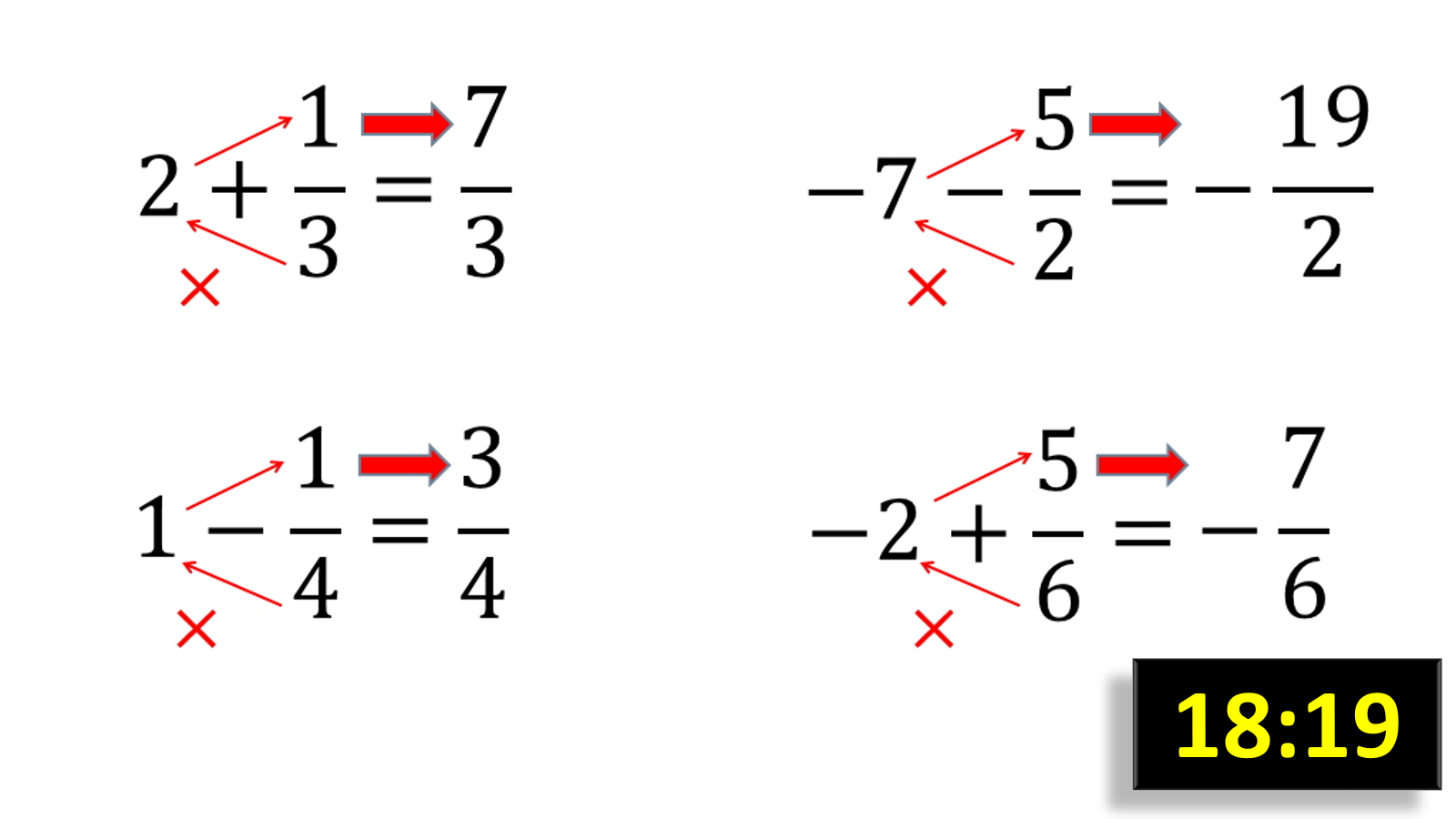 Suma De Fracciones Con Enteros